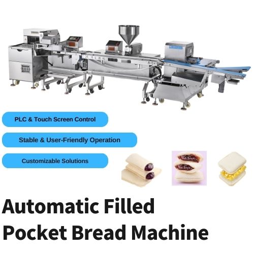 Automatic Filled Pocket Bread Machine - High-Speed Bread Production Line